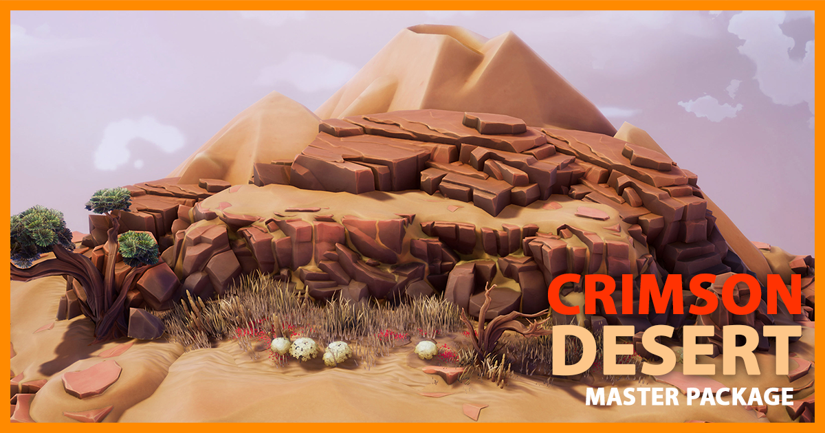 Crimson Desert Landscape - Full package FBX | 3D Landscapes | Unity ...