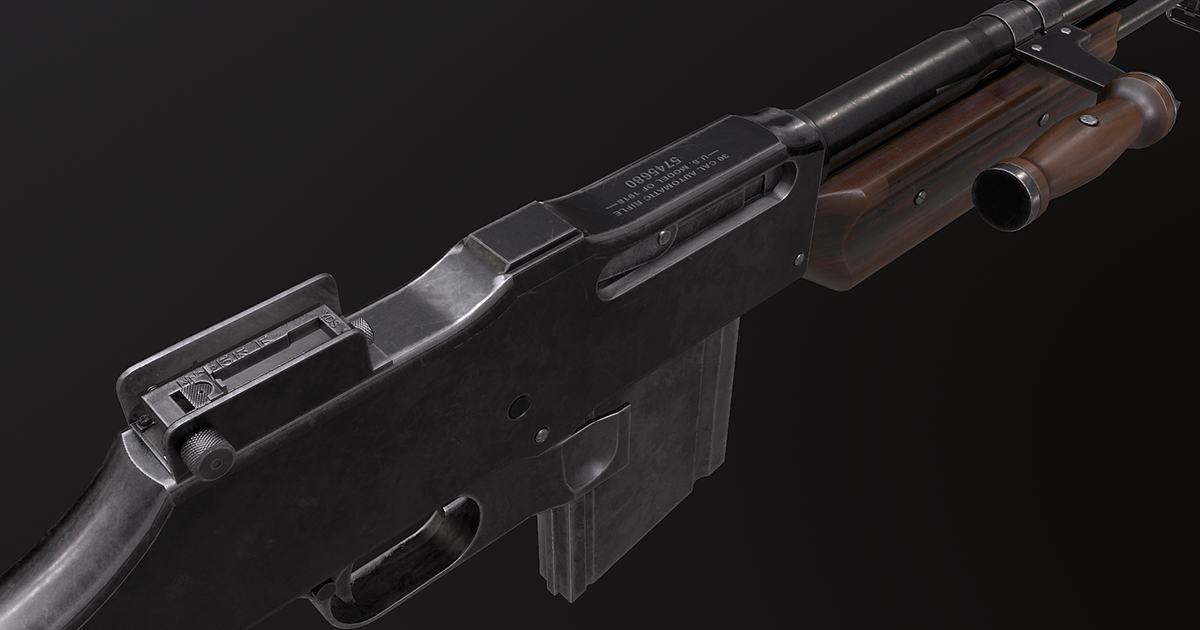 WW2 Automatic Rifle (PBR, 4K) | 3D Guns | Unity Asset Store