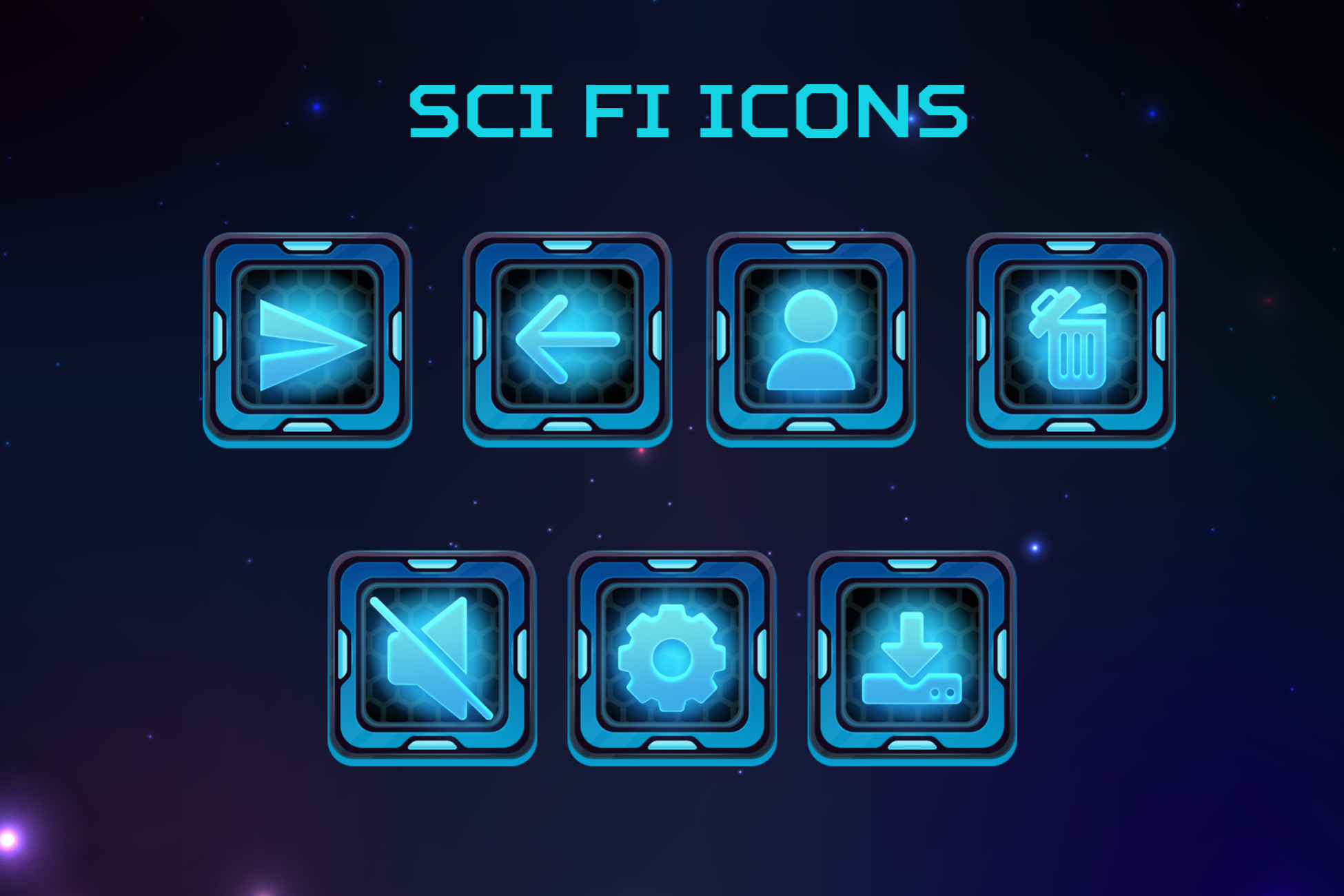 2d Sci Fi Icons 2d 图标 Unity Asset Store