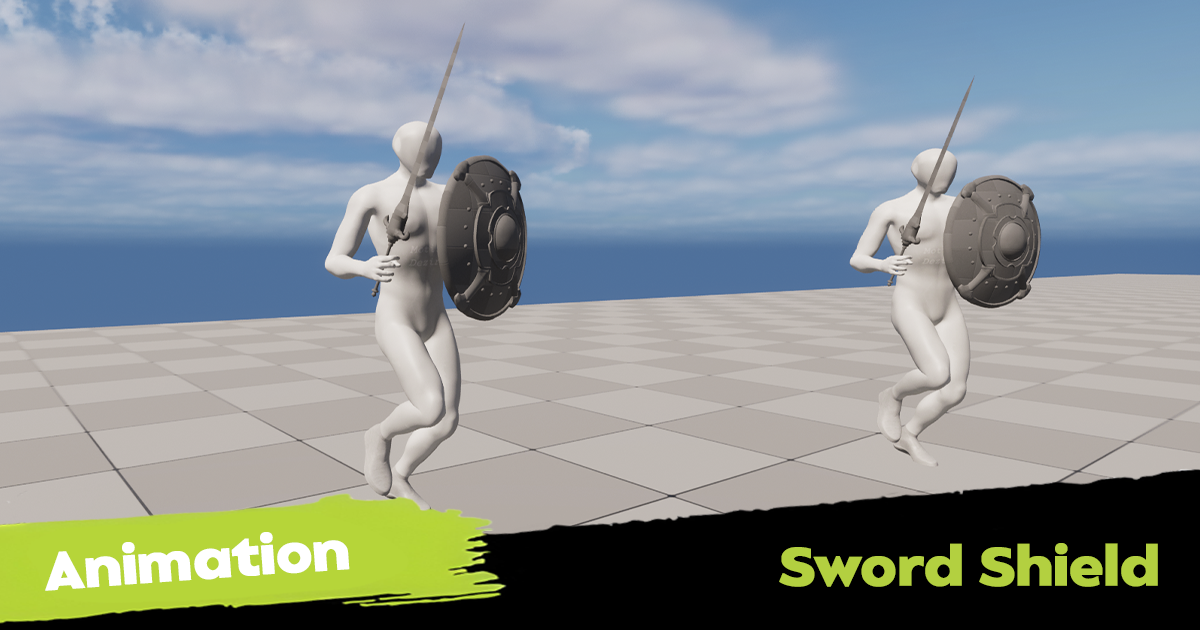 Locomotion 2Hand Sword Shield Animation | 3D Animations | Unity Asset Store