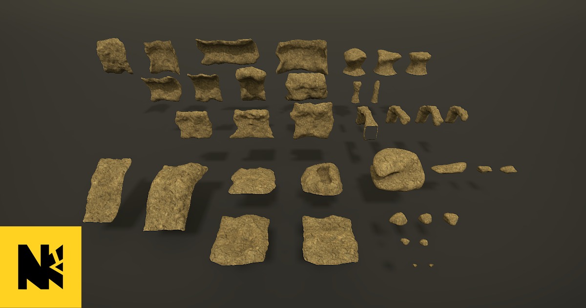 Environmental Rocks Pack Vol.4 - PBR | 3D Landscapes | Unity Asset Store