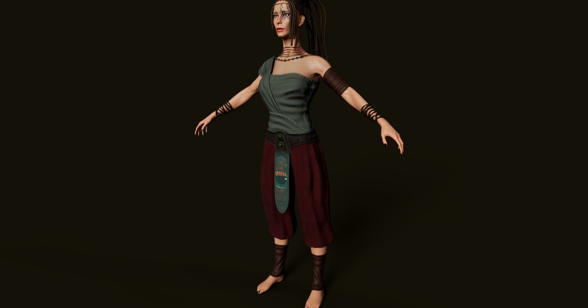 Girl Warrior Medieval | 3D Characters | Unity Asset Store