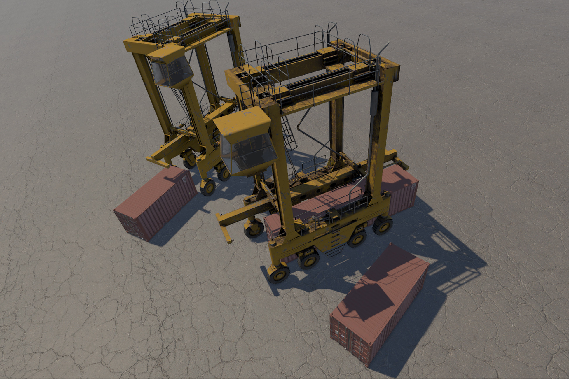 Straddle Crane | 3D 산업도구 | Unity Asset Store
