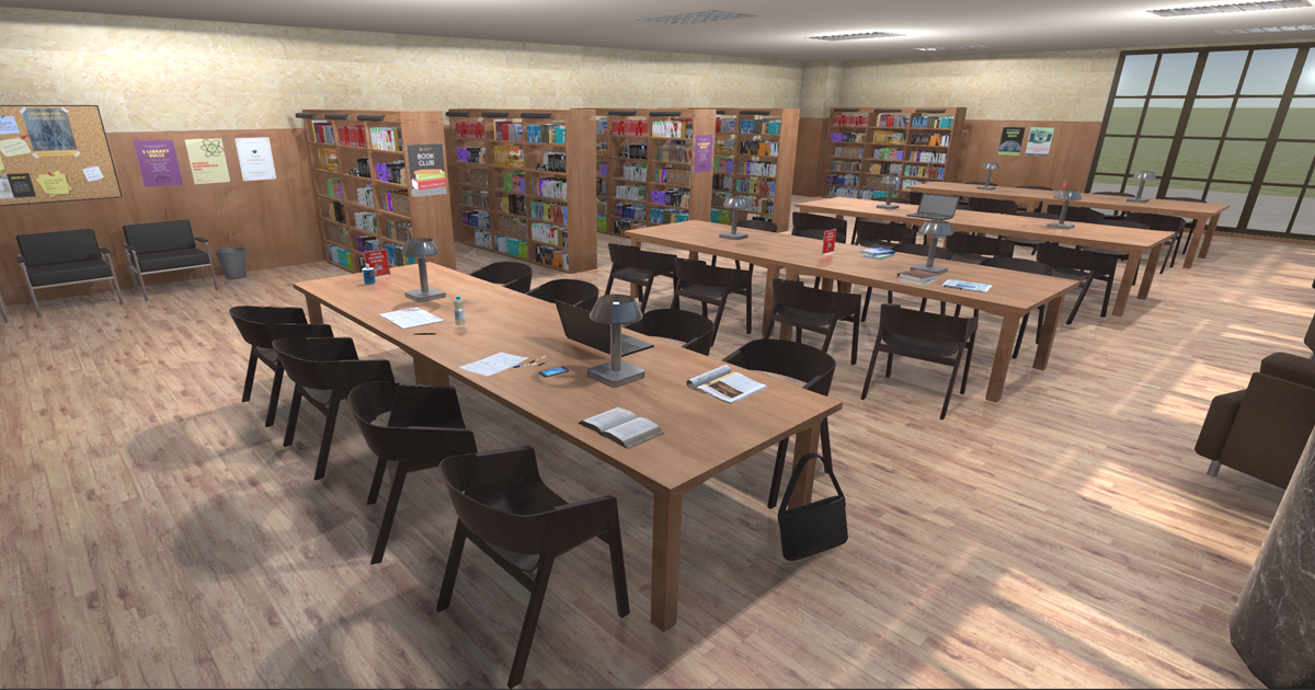 College Library | 3D Interior | Unity Asset Store