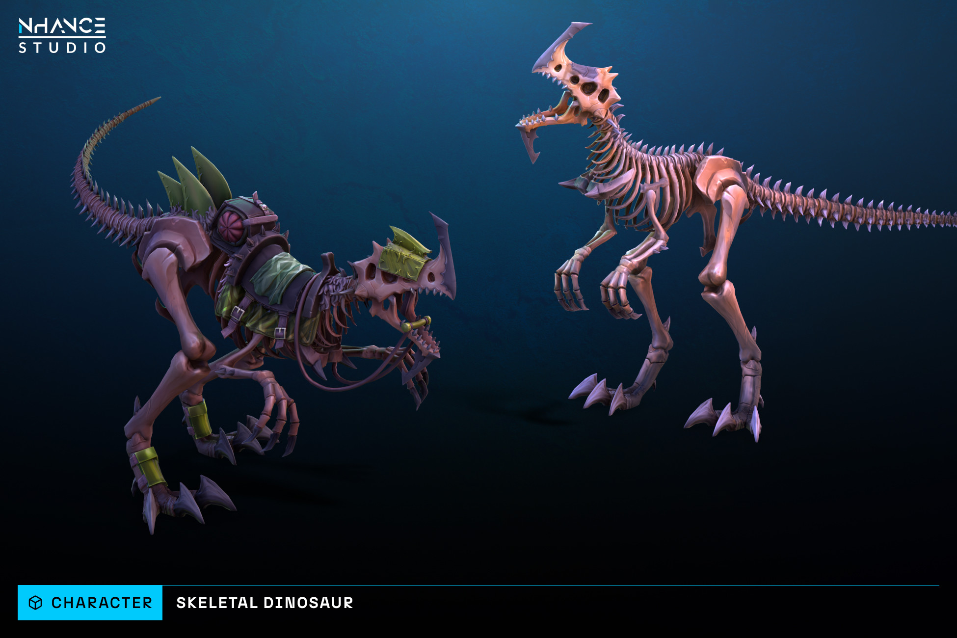 Stylized Fantasy Skeletal Dinosaur Mount | 3D キャラクター | Unity Asset Store