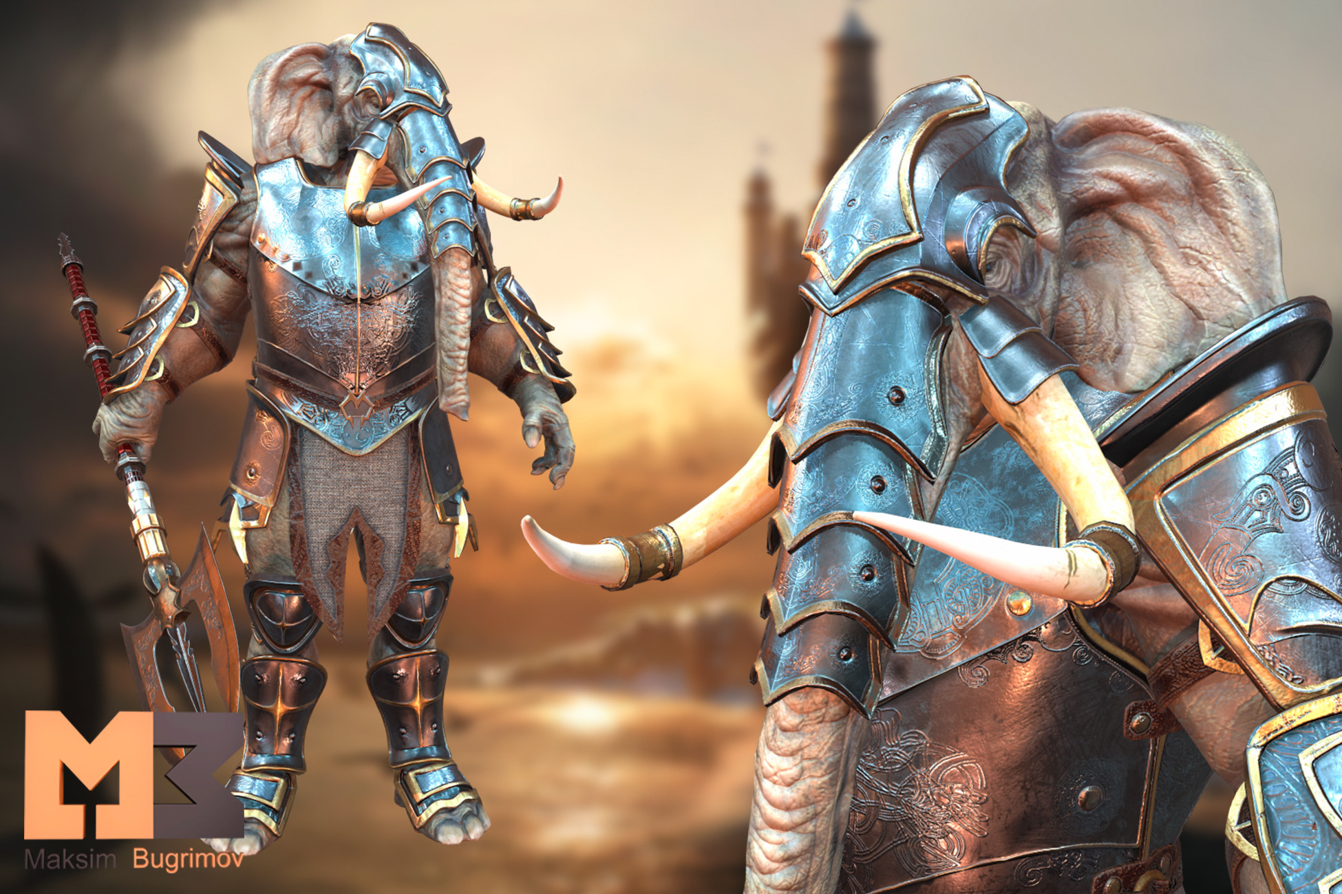 Elephant Warrior | Characters | Unity Asset Store