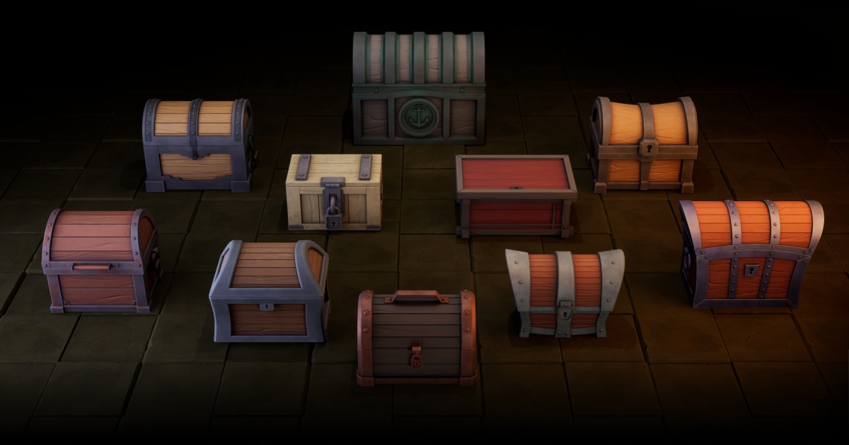 Stylized Chests | 3D Props | Unity Asset Store