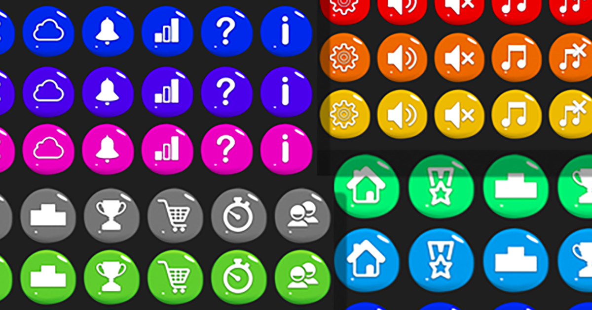 2D GUI ButtonsKG#1 | 2D Icons | Unity Asset Store