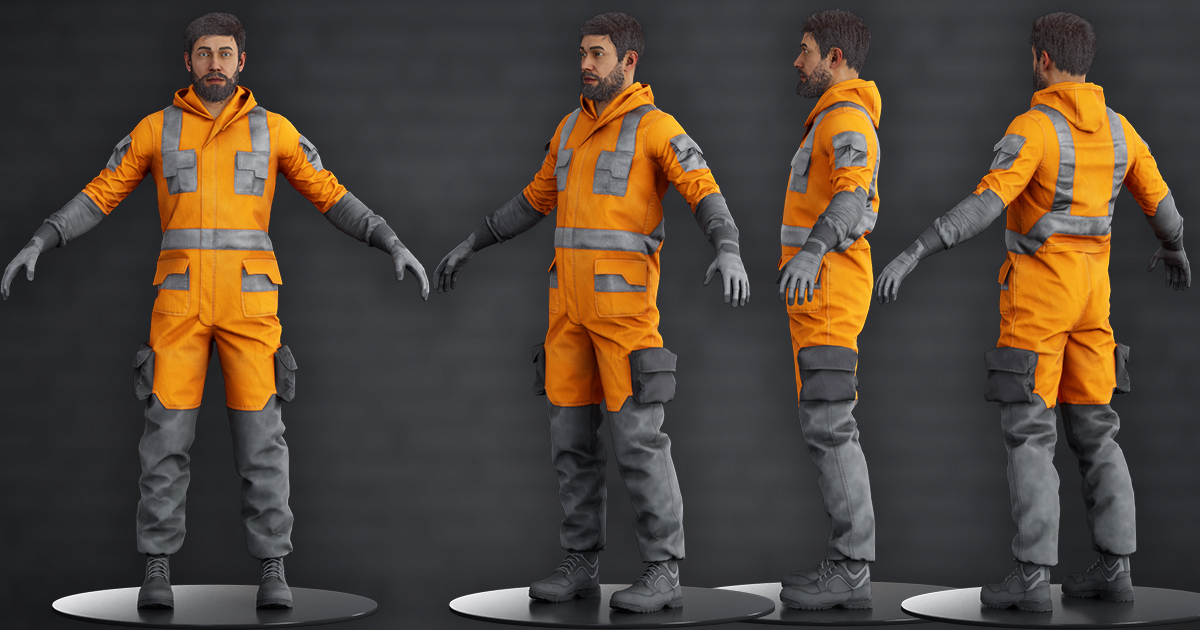 Worker 3 | Characters | Unity Asset Store