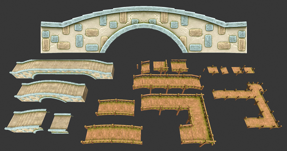 Bridge modular pack | 3D Environments | Unity Asset Store