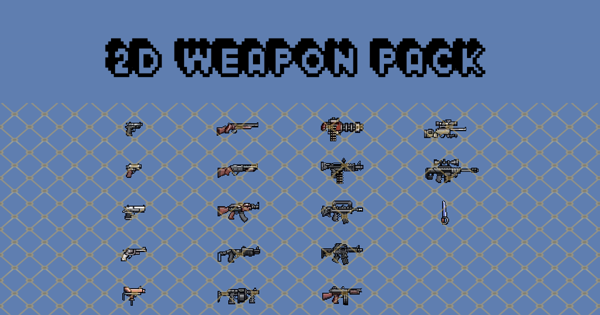 2D Weapon pack | 2D Characters | Unity Asset Store