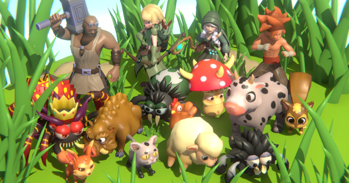 Full Bundle - Casual Fantasy | 3D Characters | Unity Asset Store