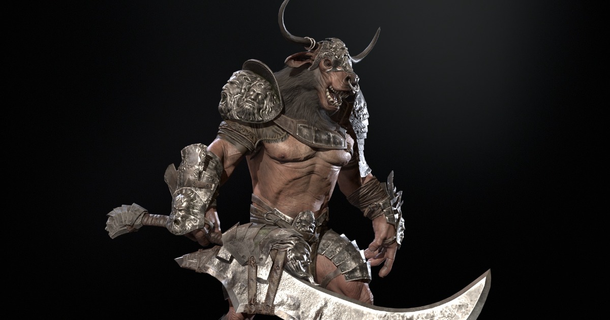 Cretan Minotaur | 3D Creatures | Unity Asset Store