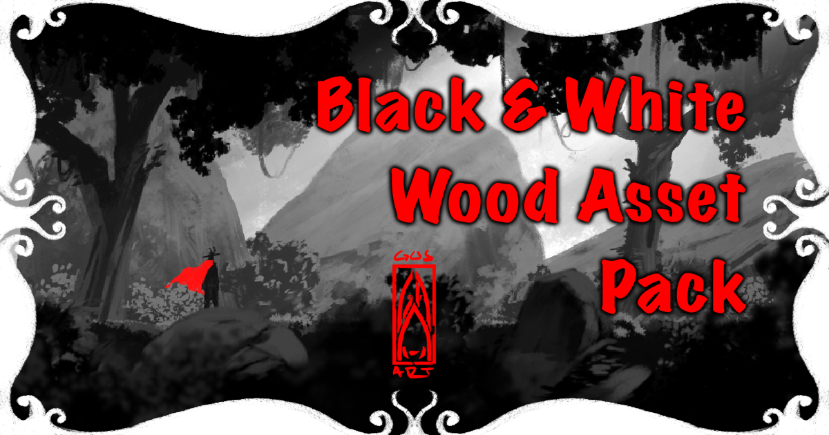Black & White Wood Asset Pack | 2D Environments | Unity Asset Store