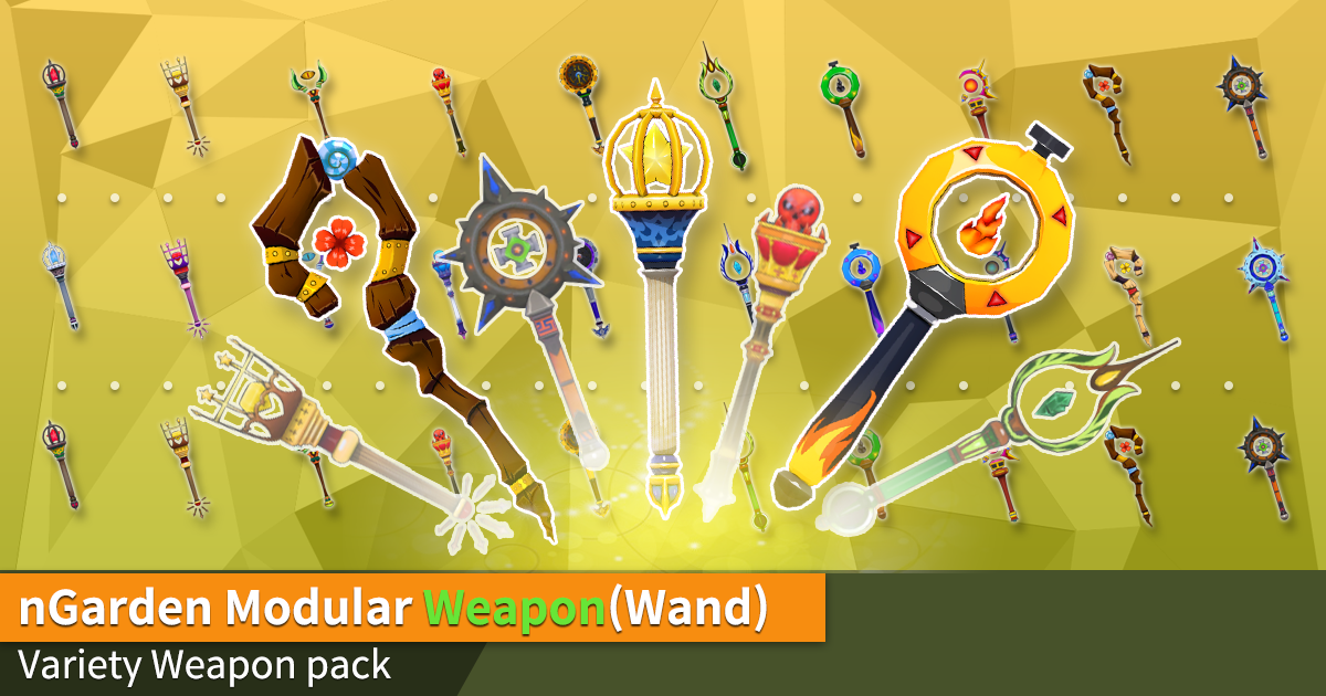 Modular weapon (Wand) | 3D Weapons | Unity Asset Store