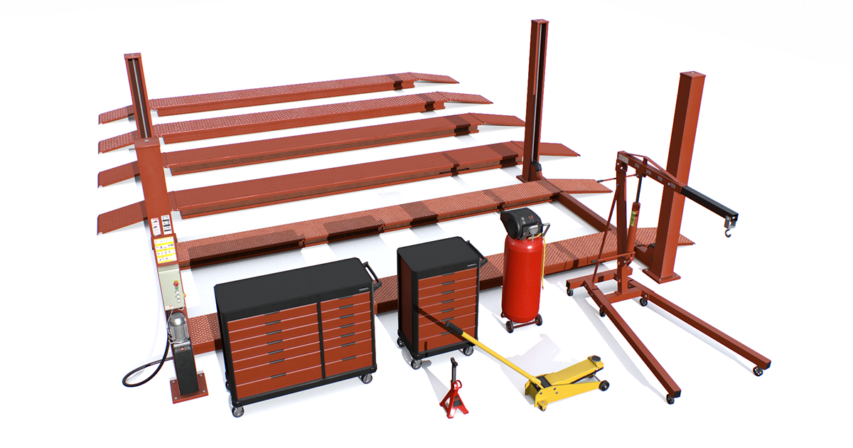 Workshop Garage Props | 3D Props | Unity Asset Store
