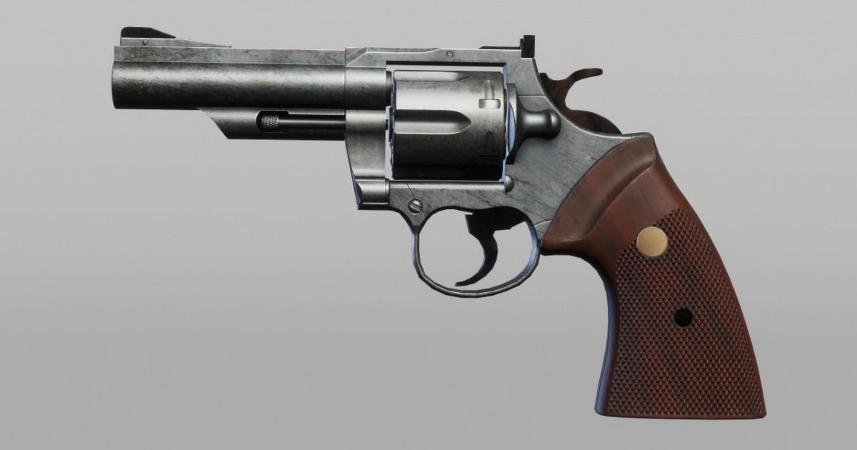 Revolver D | 3D Guns | Unity Asset Store