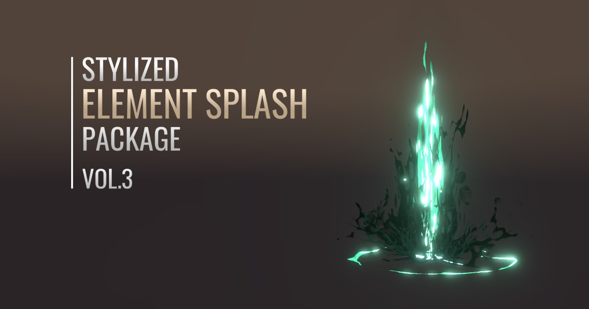 Stylized Element Splash Package vol.3 | VFX Particles | Unity Asset Store