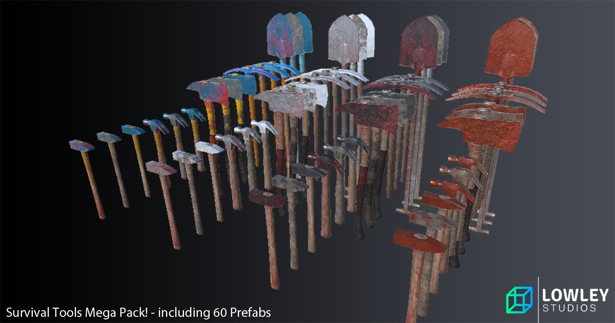 Low Poly Survival Tools Mega Pack | 3D Tools | Unity Asset Store