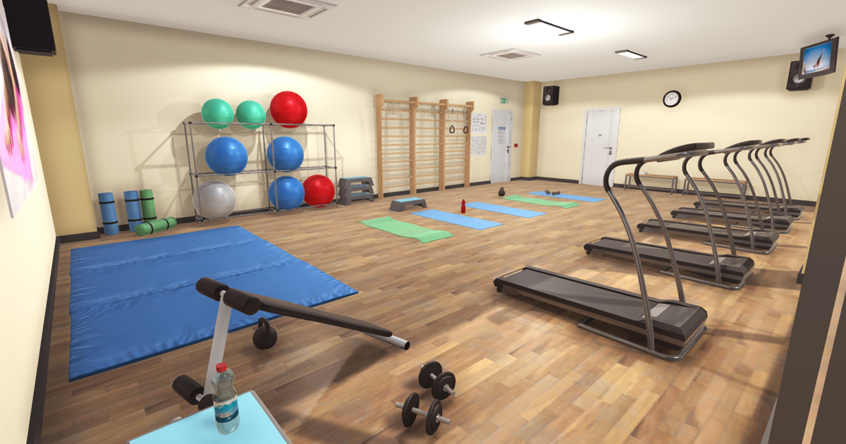 Fitness Room | 3D Interior | Unity Asset Store