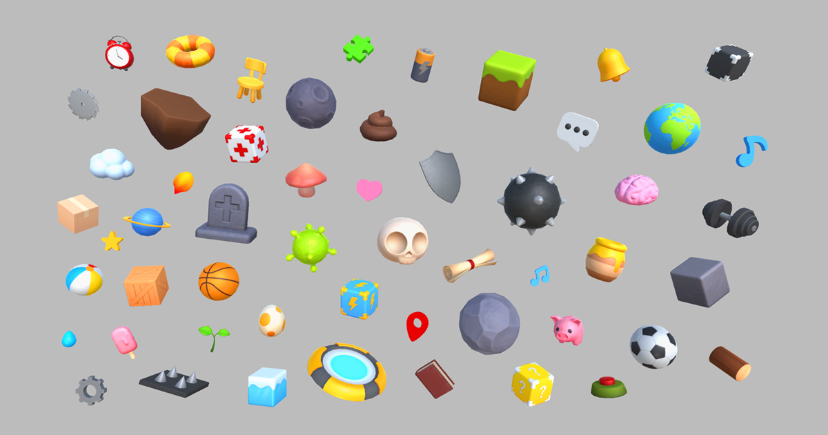 Cartoon Items Pack Vol.2 | 3D Props | Unity Asset Store