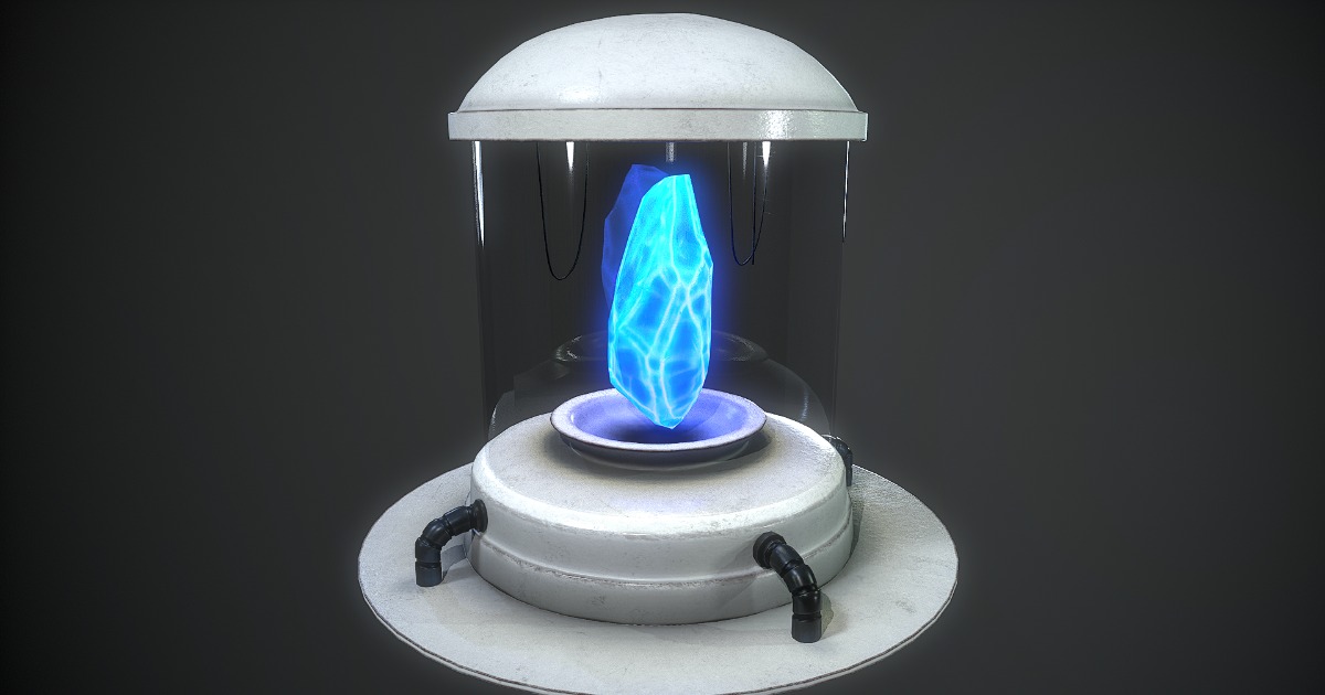 Futuristic Crystal Container Scifi | 3D Props | Unity Asset Store