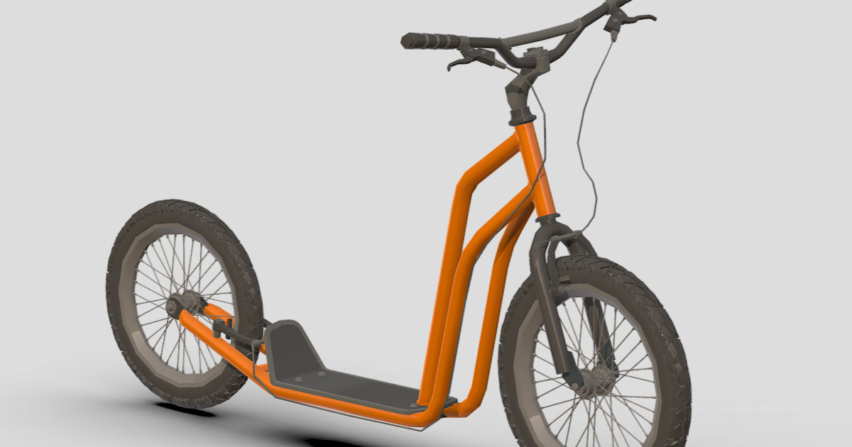 Low-Poly Bicycle # 6 | 3D Land | Unity Asset Store