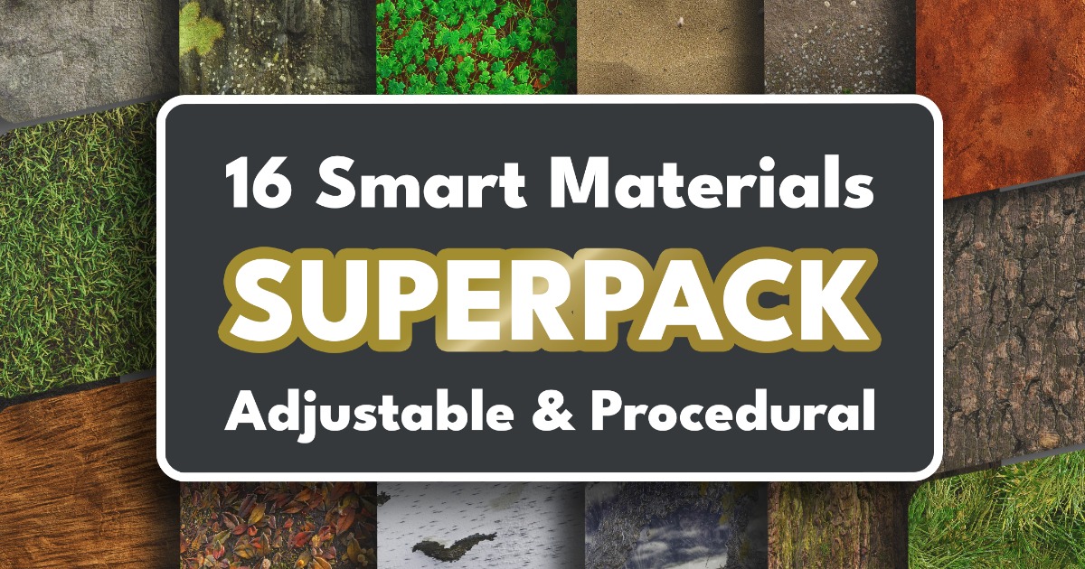 16 Smart Materials - Realistic Environment Textures Superpack | 2D ...