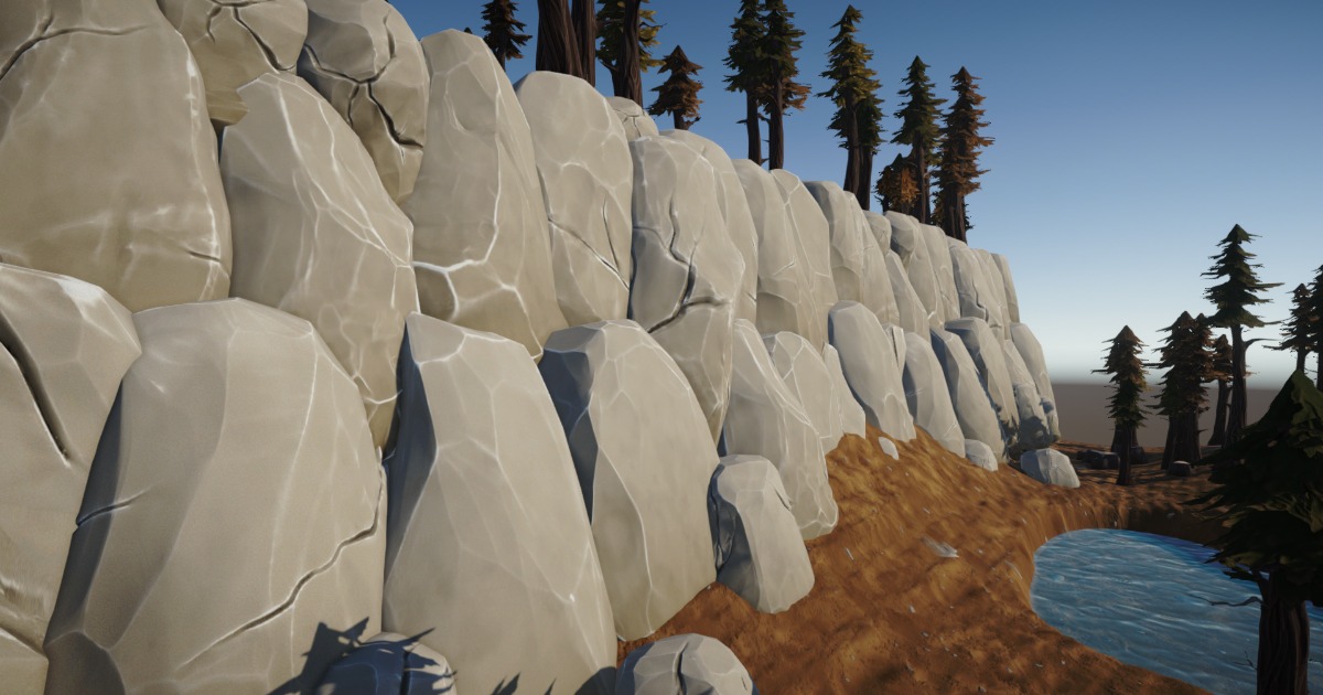 Simple Stylized Stones and Boulders | 3D Landscapes | Unity Asset Store
