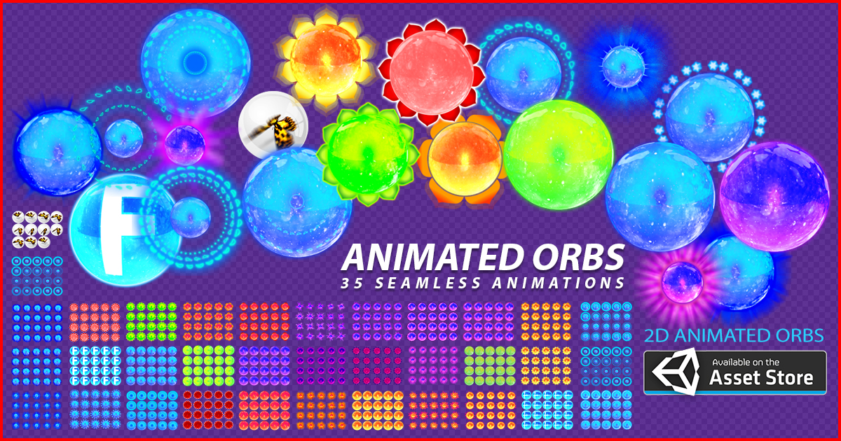 2D Animated Orbs | 2D Textures & Materials | Unity Asset Store