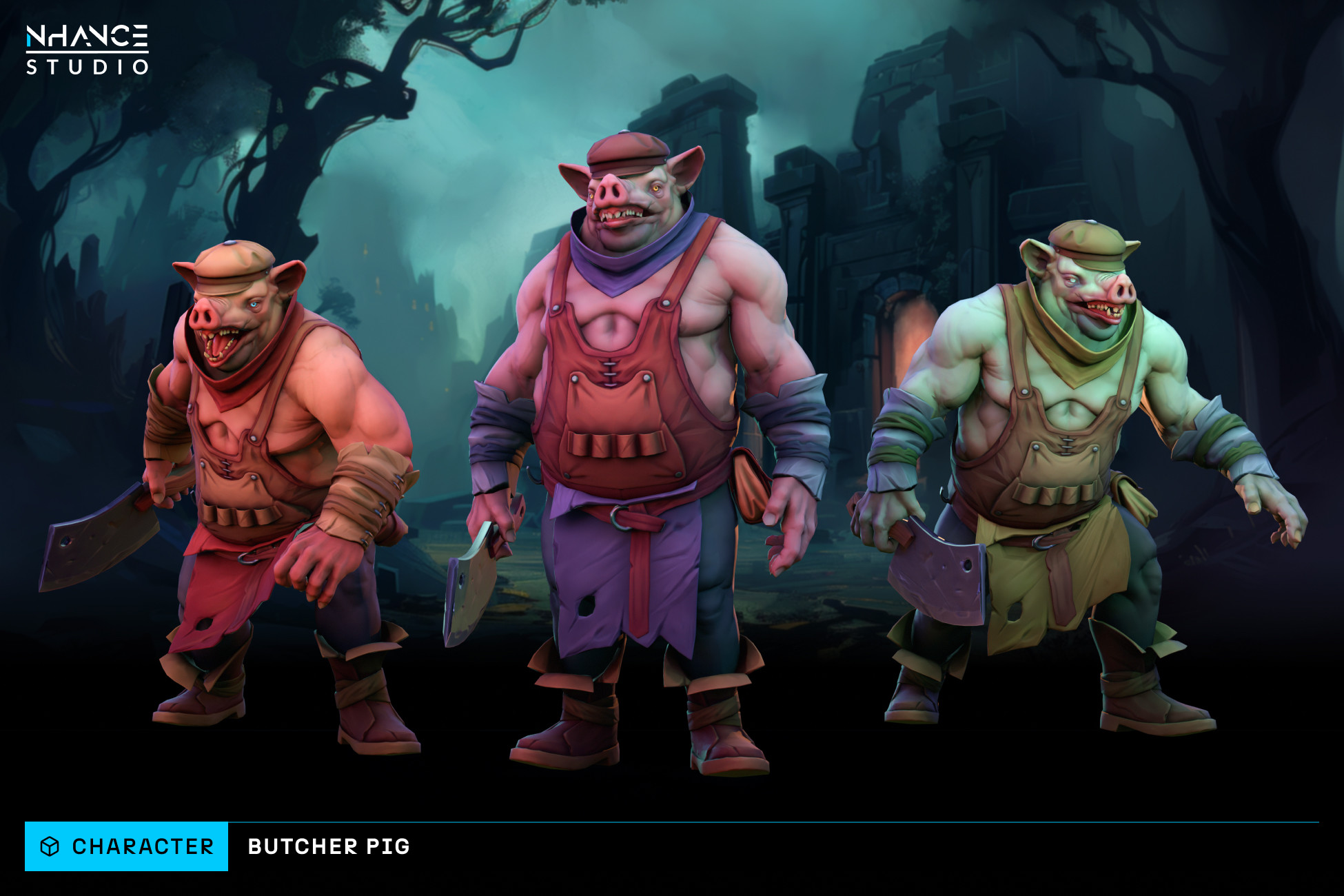 Stylized Modular Butcher Pig | Characters | Unity Asset Store