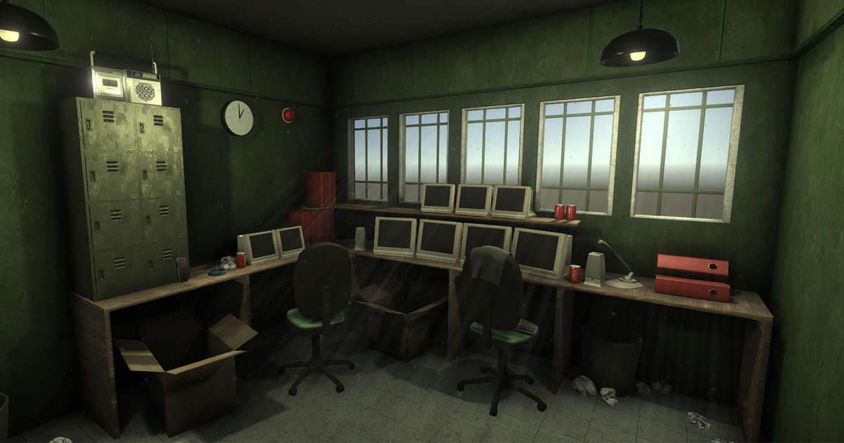 Control/Security Room Interior | 3D Urban | Unity Asset Store