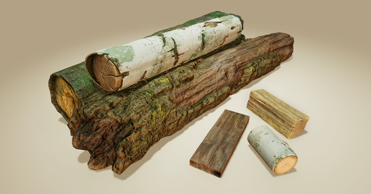 Wild Harvest: Log Salvage | 3D Props | Unity Asset Store