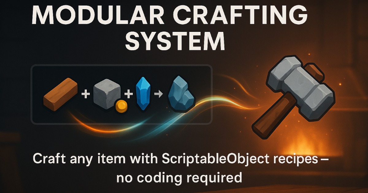 Modular Crafting System | Game Toolkits | Unity Asset Store