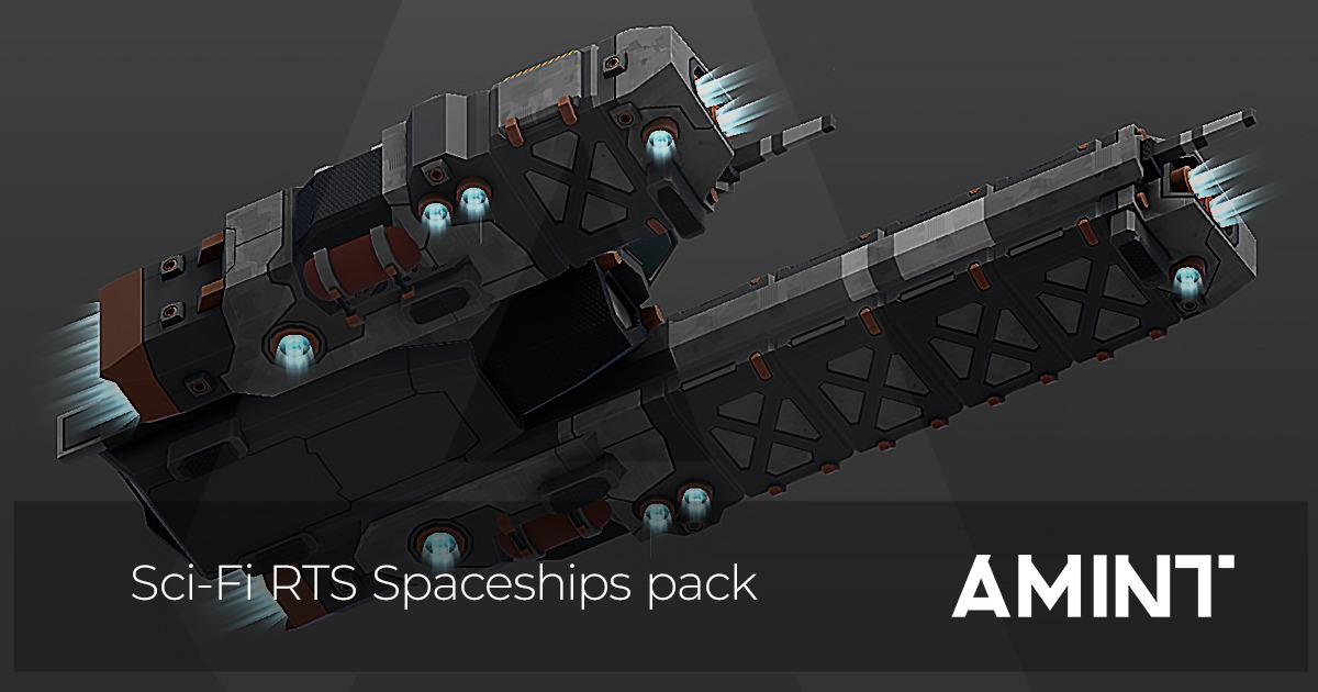 Sci-Fi RTS Spaceships pack | 3D Space | Unity Asset Store