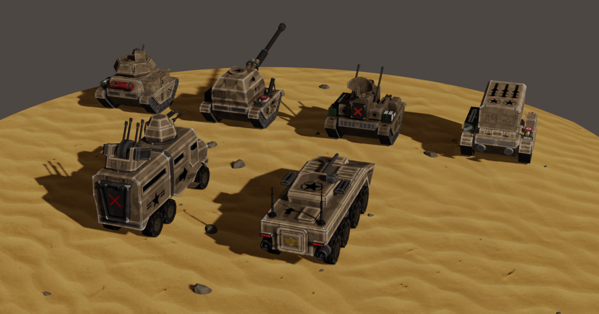 stylized military vehicles | 3D Land | Unity Asset Store