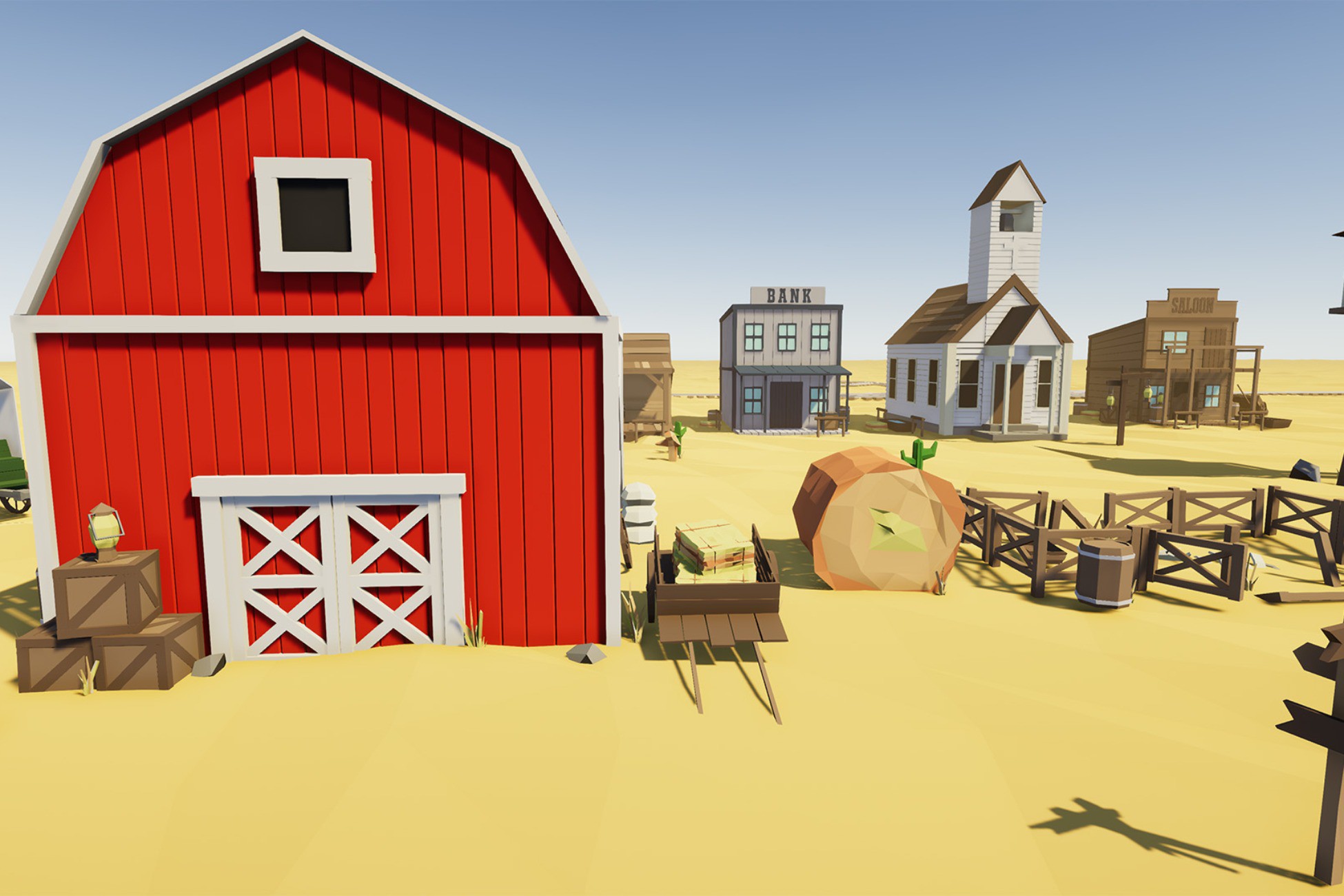 Low Poly Western Pack | 3D Historic | Unity Asset Store