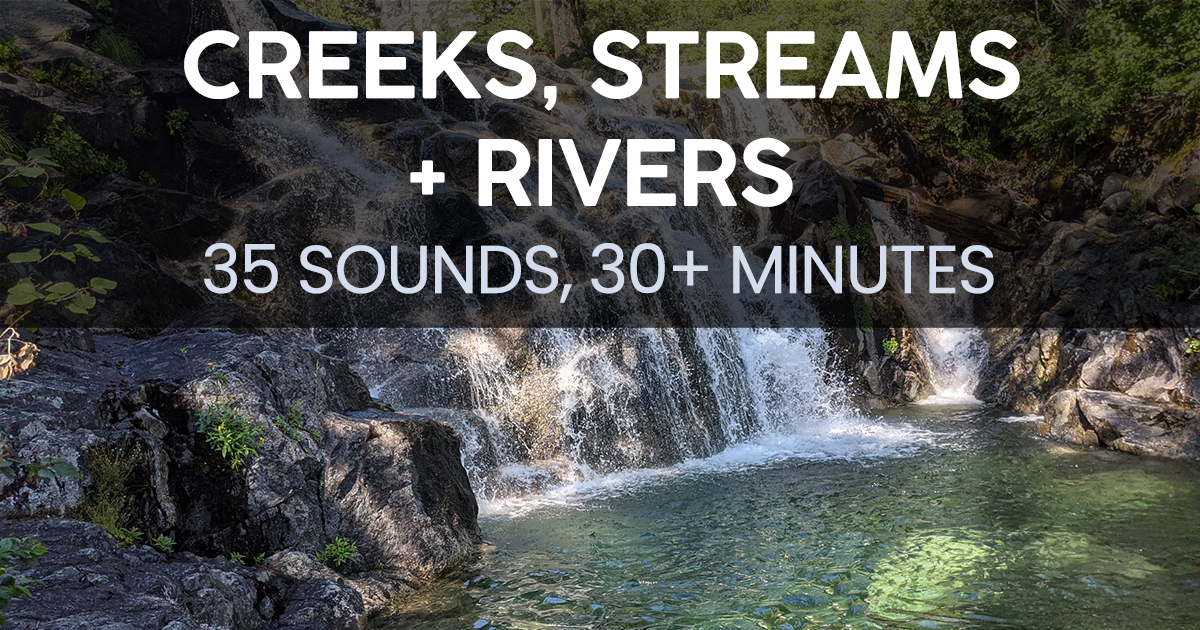 Flowing Water of Streams, Creeks & Rivers | Foley Sound FX | Unity ...