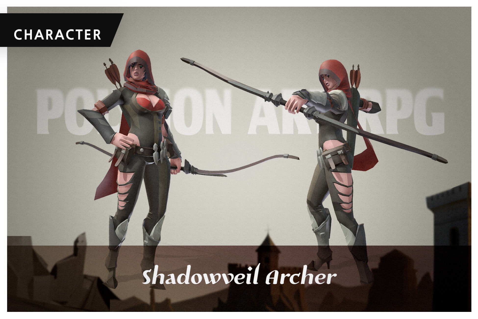 [Polygon Art RPG] Shadowveil Archer | Characters | Unity Asset Store