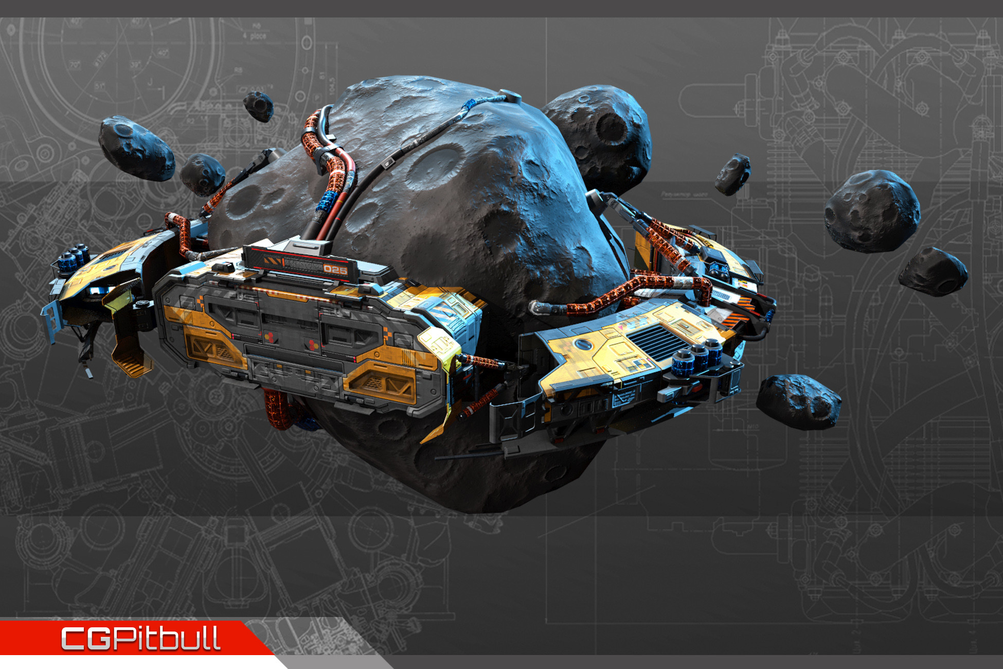 Asteroid Spaceport | 3D Space | Unity Asset Store