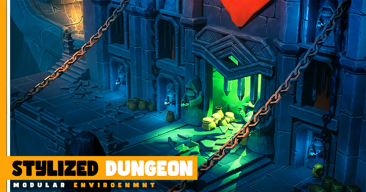 Stylized Dungeon-Modular Environment | 3D Dungeons | Unity Asset Store