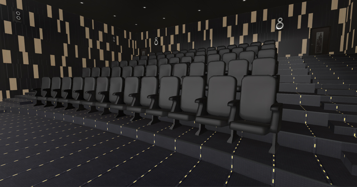 Cinema Hall 06 | 3D Interior | Unity Asset Store