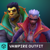 Stylized Fantasy Vampire Outfit