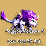 Polygon Monster 3 - Low Poly 3D Art