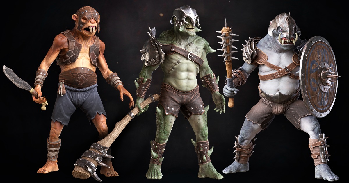 Fantasy Ogres Bundle | 3D Humanoids | Unity Asset Store