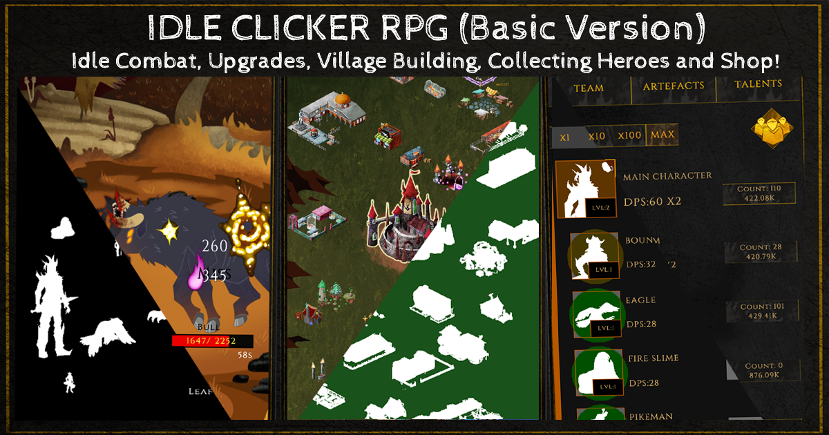 IDLE RPG CLICKER (Basic Version) | Systems | Unity Asset Store