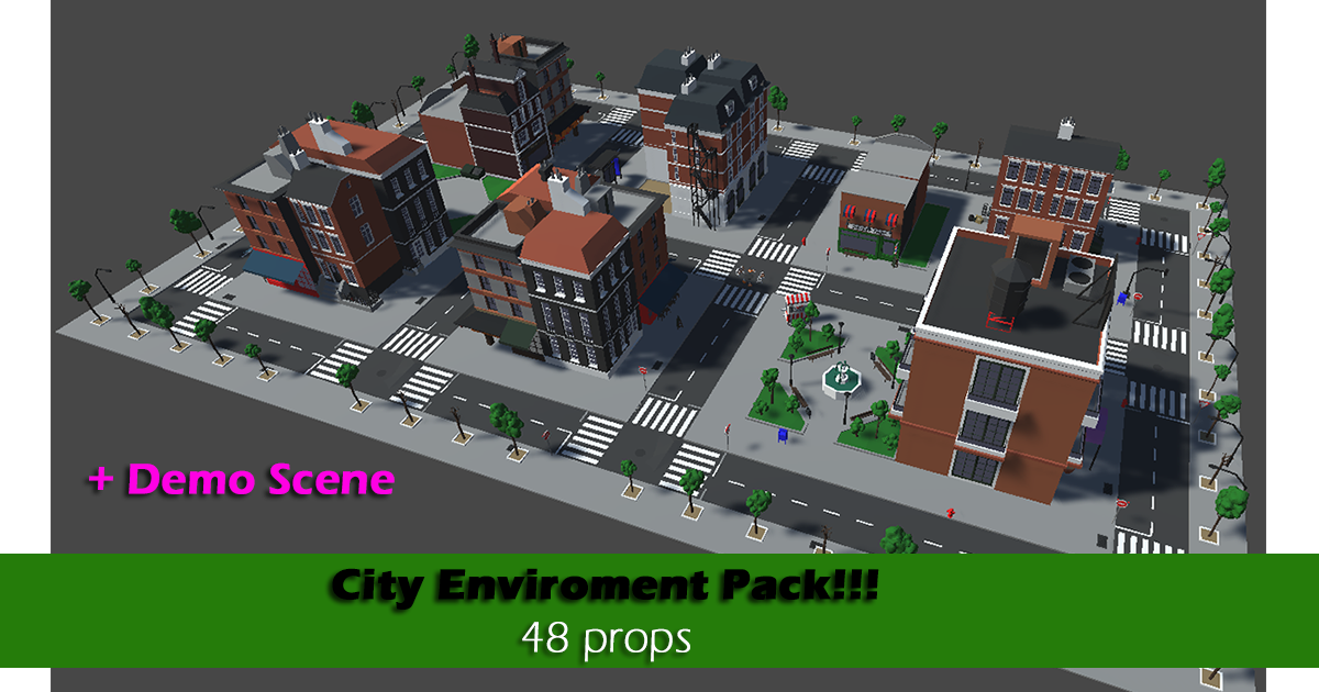 City Enviroment Pack | 3D Urban | Unity Asset Store