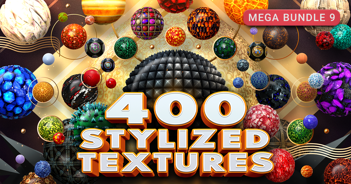 400+ Stylized Textures - Mega Texture Collection 9 | 2D Textures ...