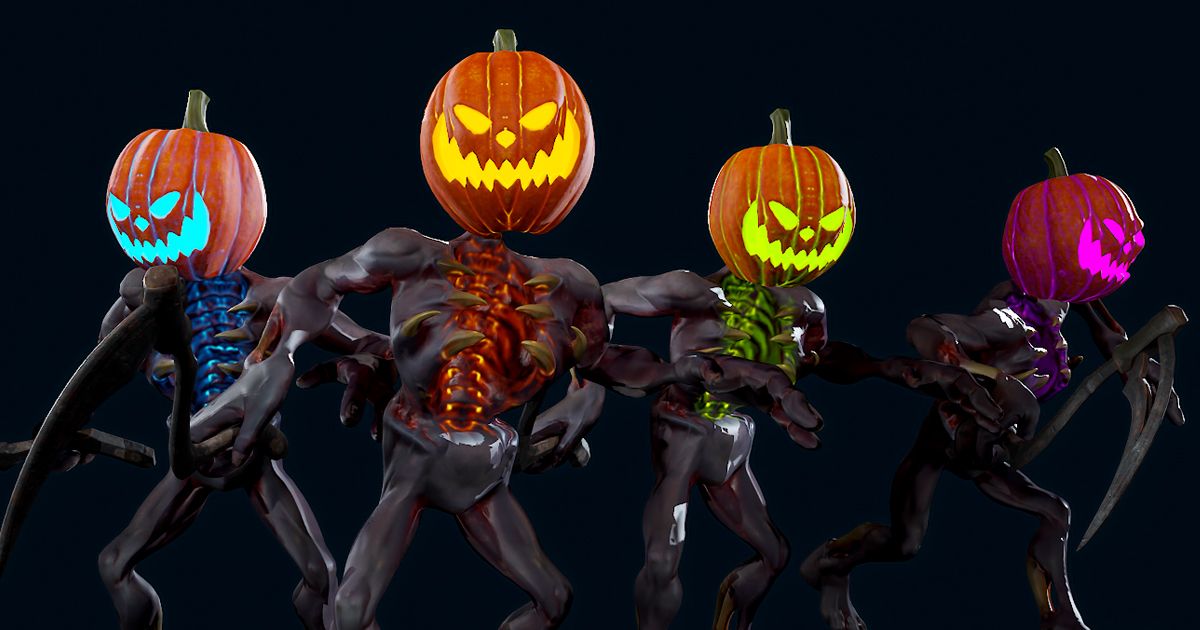 Pumpkin Undead | 3D Creatures | Unity Asset Store