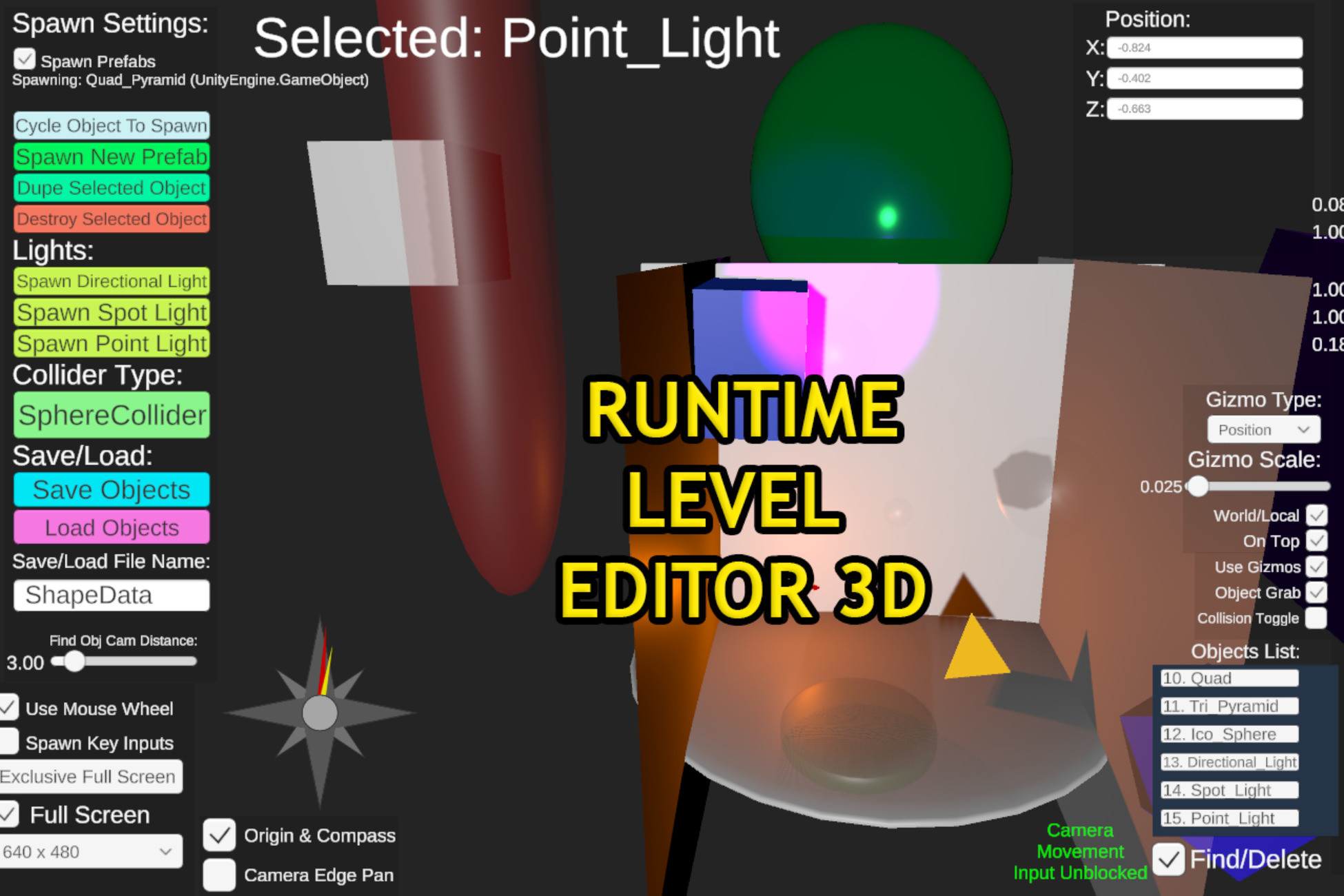 Runtime Level Editor 3D | 레벨 디자인 | Unity Asset Store